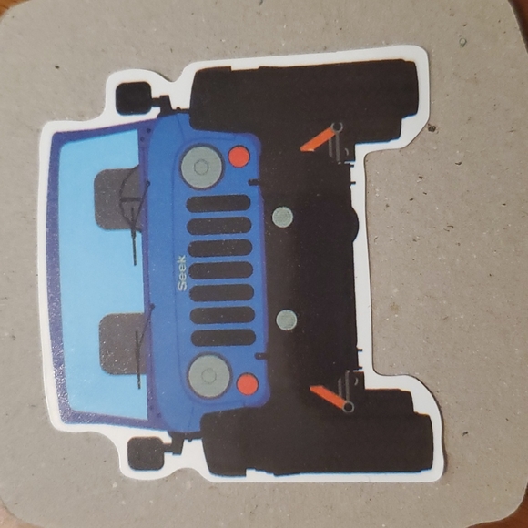 Other | Blue Jeep Sticker | Poshmark